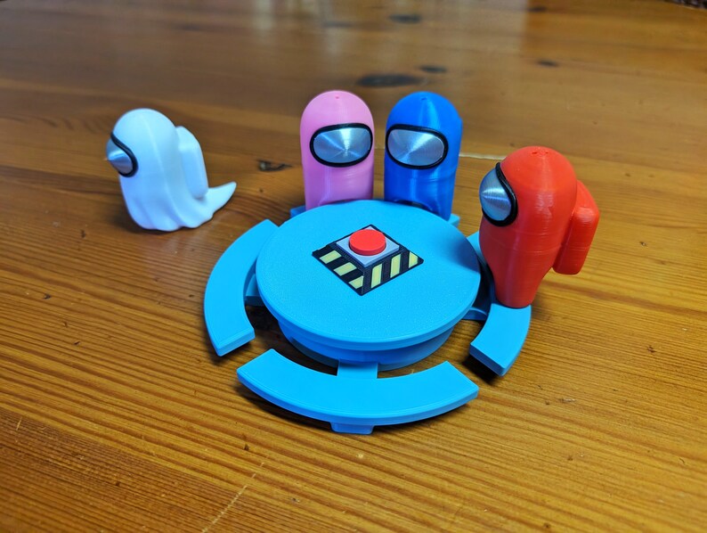 Among Us Crewmate X7 Figures OR Ornaments Set Optional Emergency ...