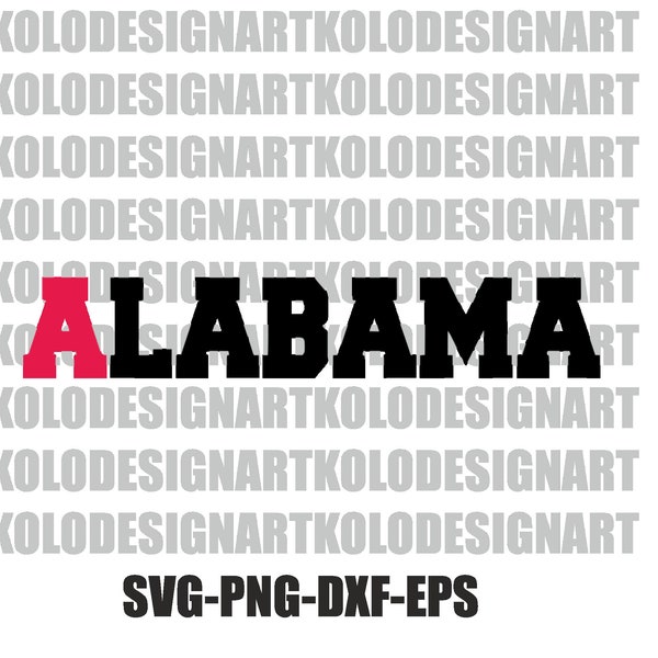 Alabama Svg - Etsy