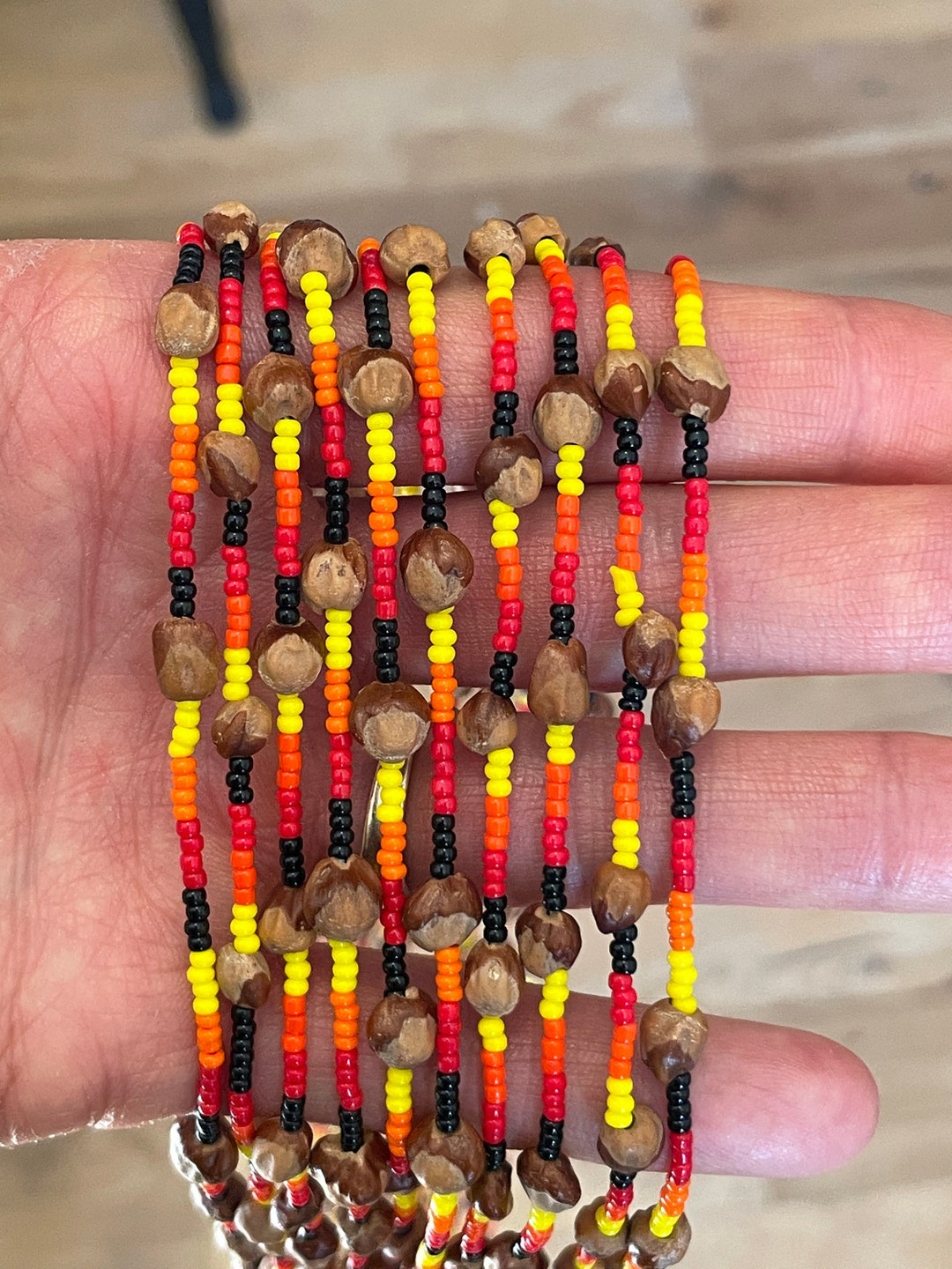 Ghost Beads - Fire Colors - Etsy