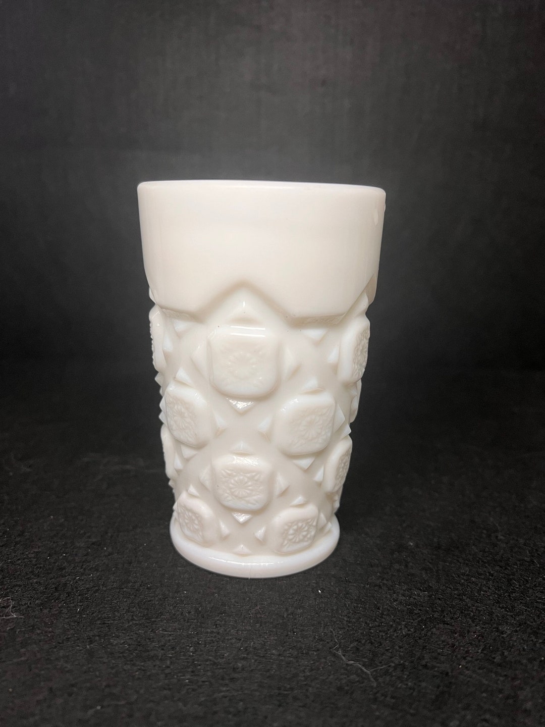 Vintage Westmoreland "old Quilt" Milk Glass. 5 Inches High, 10 Ounce - Etsy