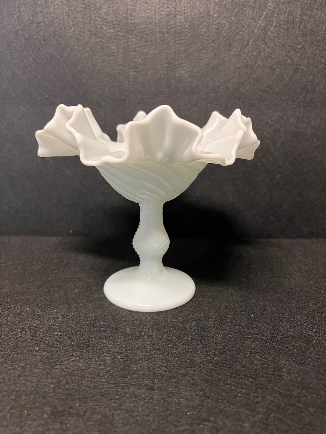 Vintage, Fluted, Milk Glass, Compote Box, Candy Dish - Etsy