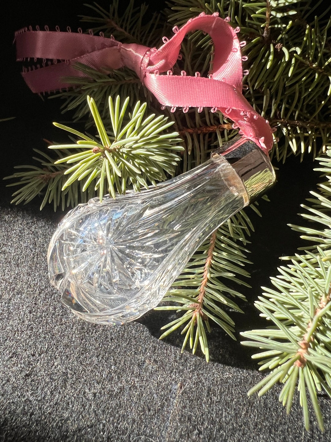 Leaded Crystal Christmas Ornament by Stuart - Etsy