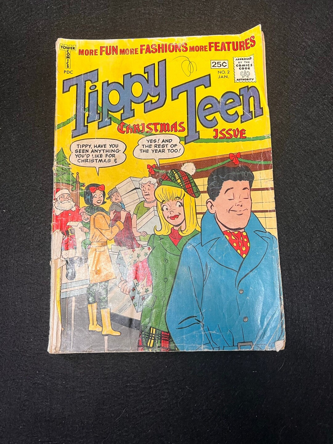 Tippy Teen - Tower Giant Comic #2 - January 1966, Christmas Issue - Etsy
