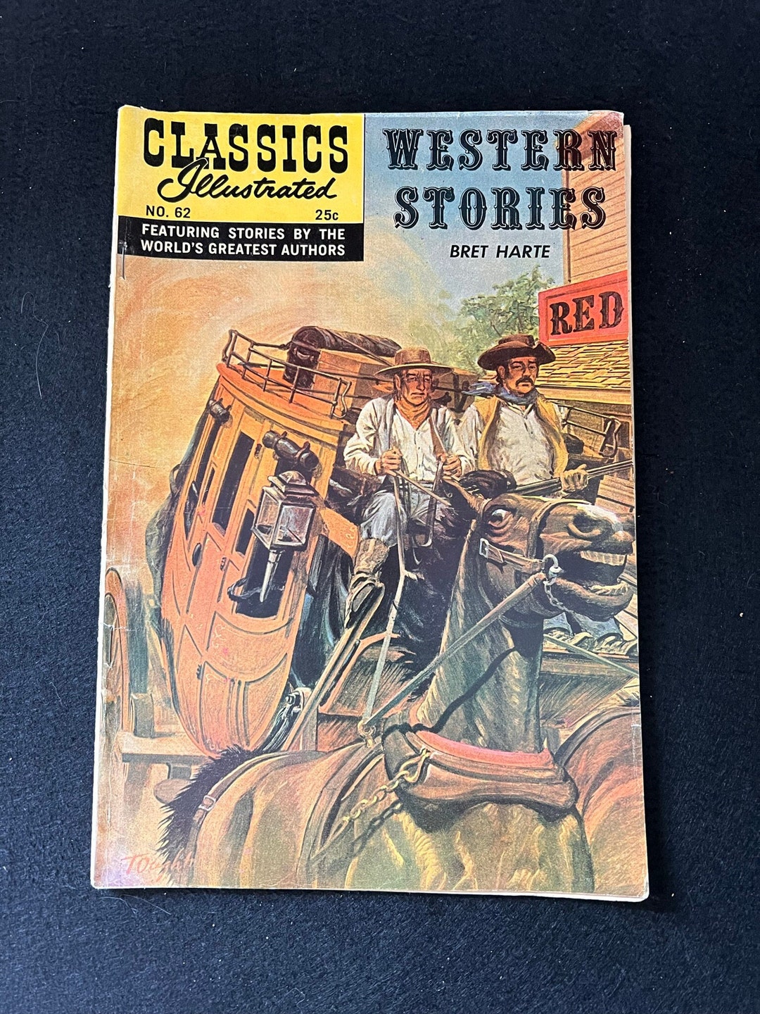 Classics Illustrated No 62 - Western Stories by Bret Hart 1949 - Etsy