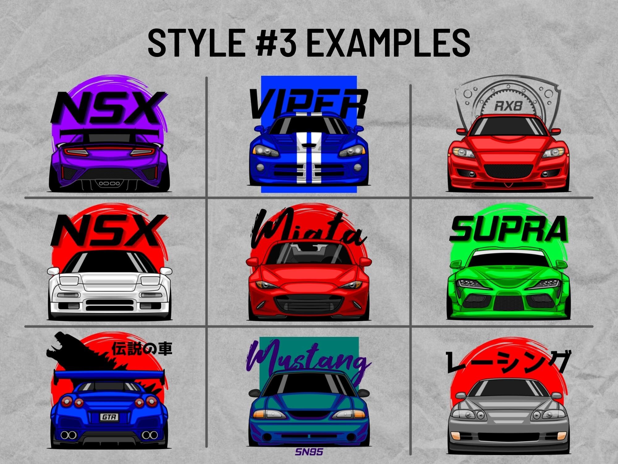 Custom Car T-shirt // Personalized Shirt of YOUR Car Cartoon - Etsy