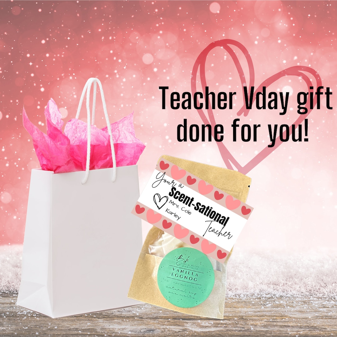 Candle Melt Valentine for Teacher, Teacher Valentine Gift, Ready Made ...