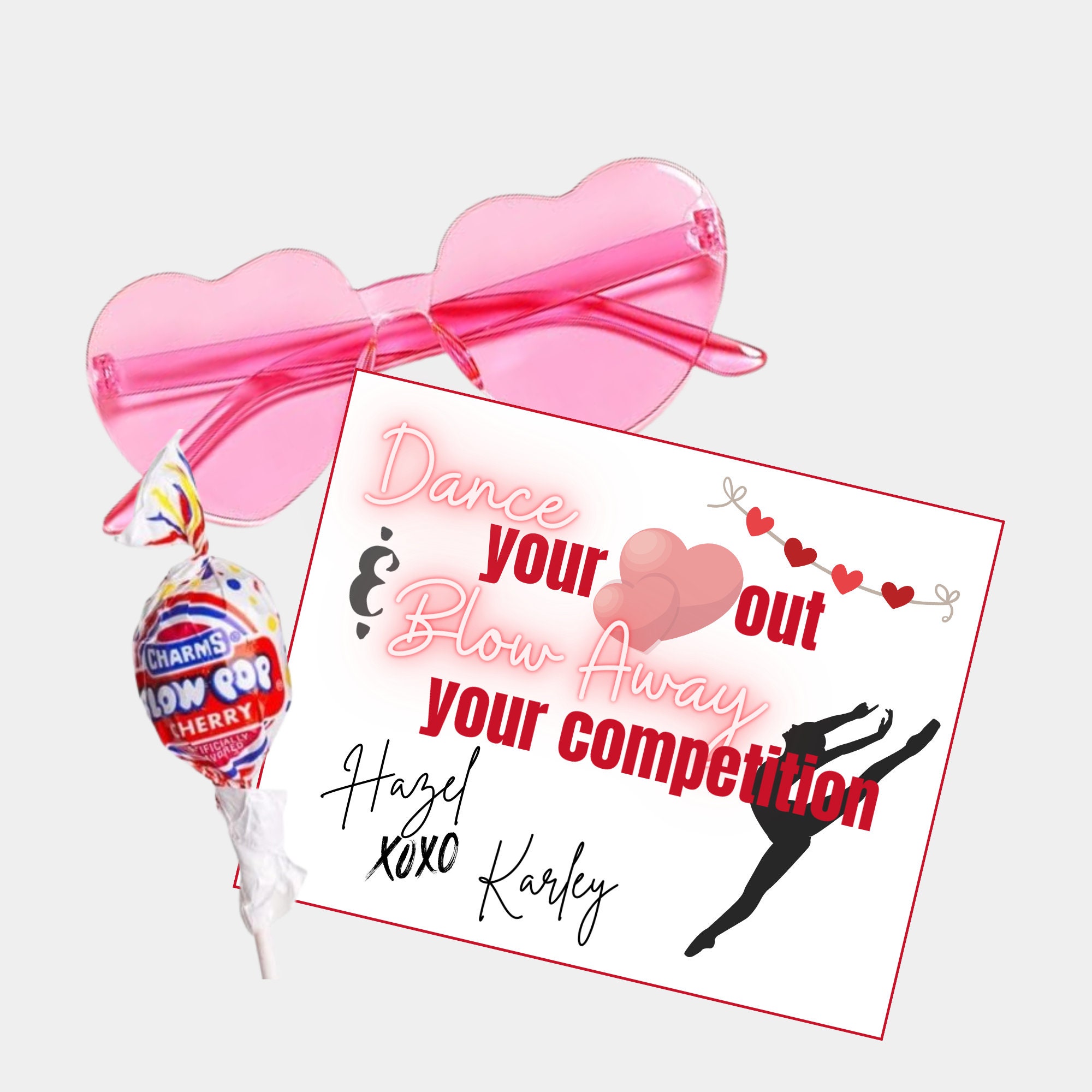 Dance Tag; Good Luck Tag for Dancer; Dance Your Heart Out Printable ...