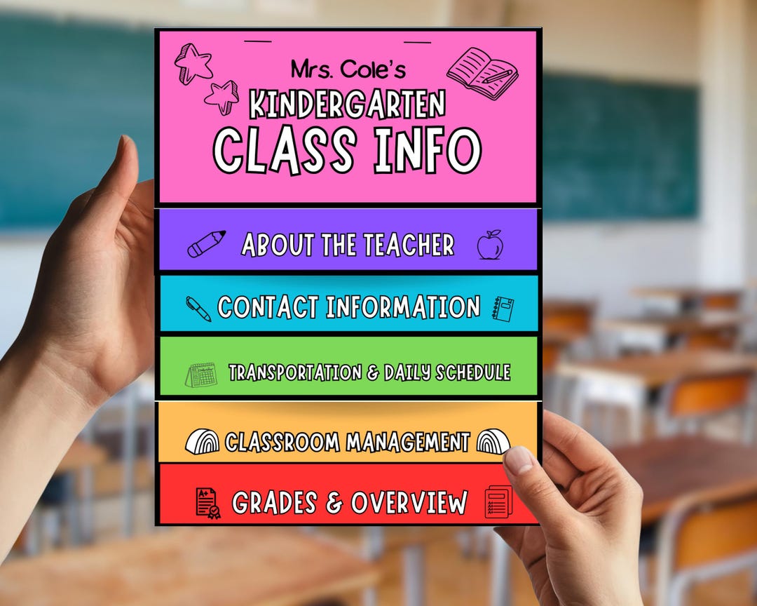 Editable Parent Flipbooktemplate Canva, Meet the Teacher Book Printable ...