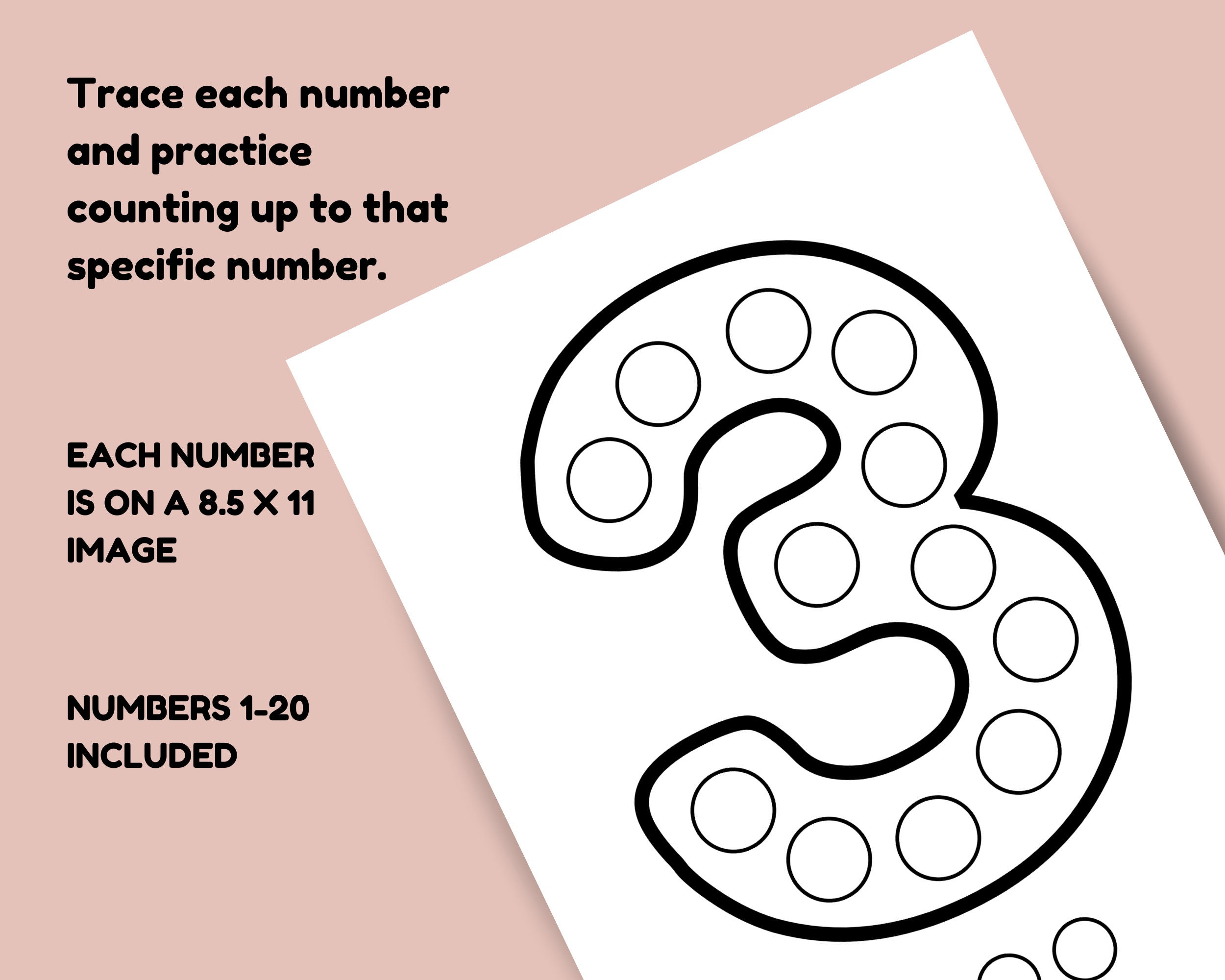 Number Dot Worksheets, Find the Number, Homeschool, Preschool, Numbers ...