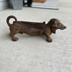 Cast Iron Antique Boot Scraper Dachshund Hound Dog - Etsy