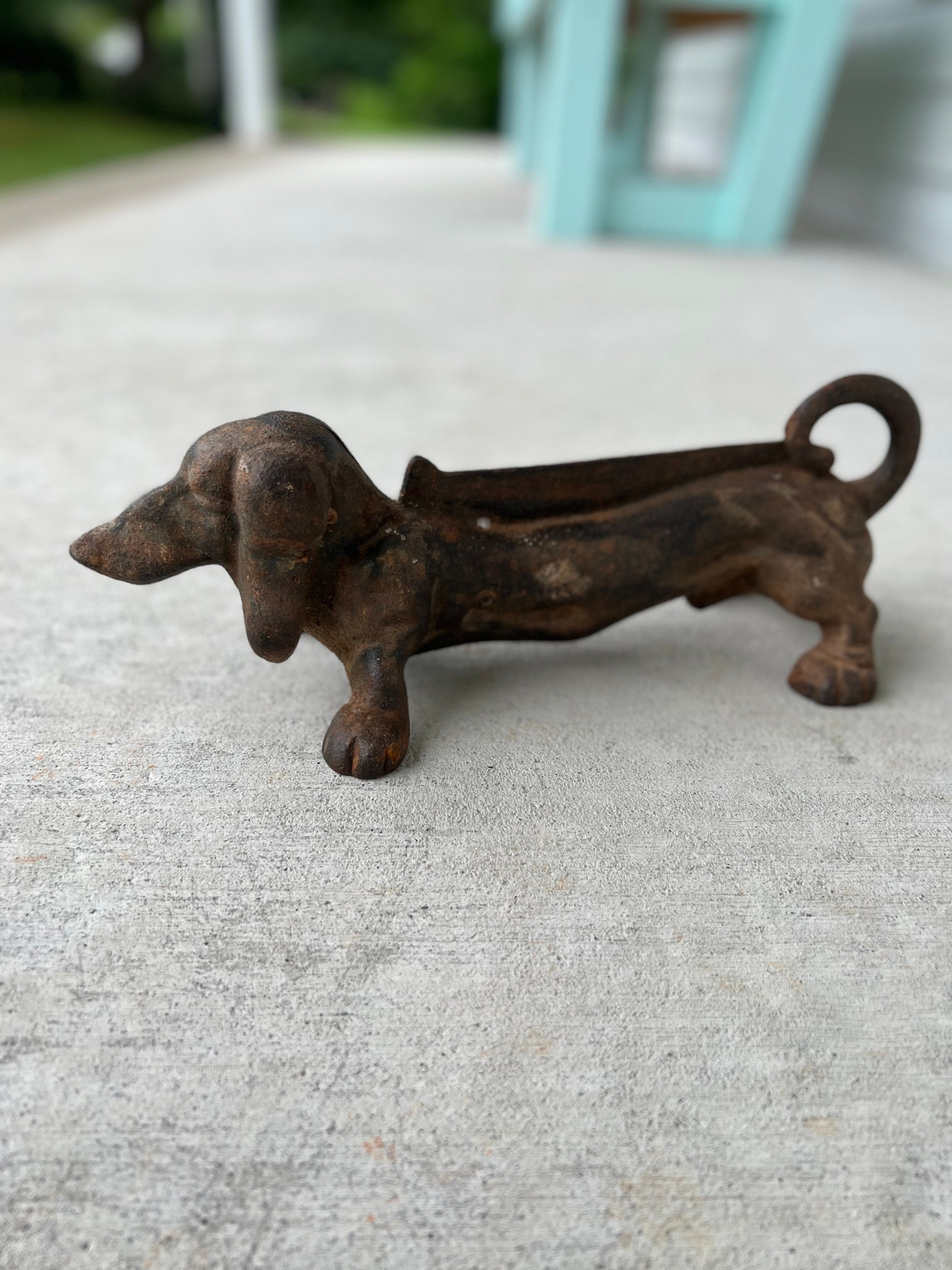 Cast Iron Antique Boot Scraper Dachshund Hound Dog - Etsy