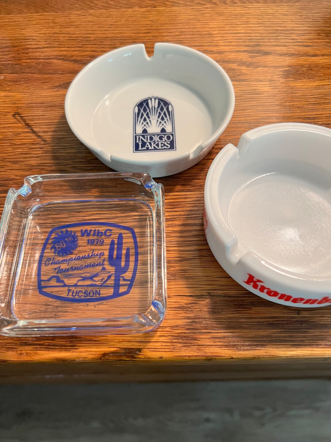 Lot of Three Vintage Advertising Ashtrays - Etsy