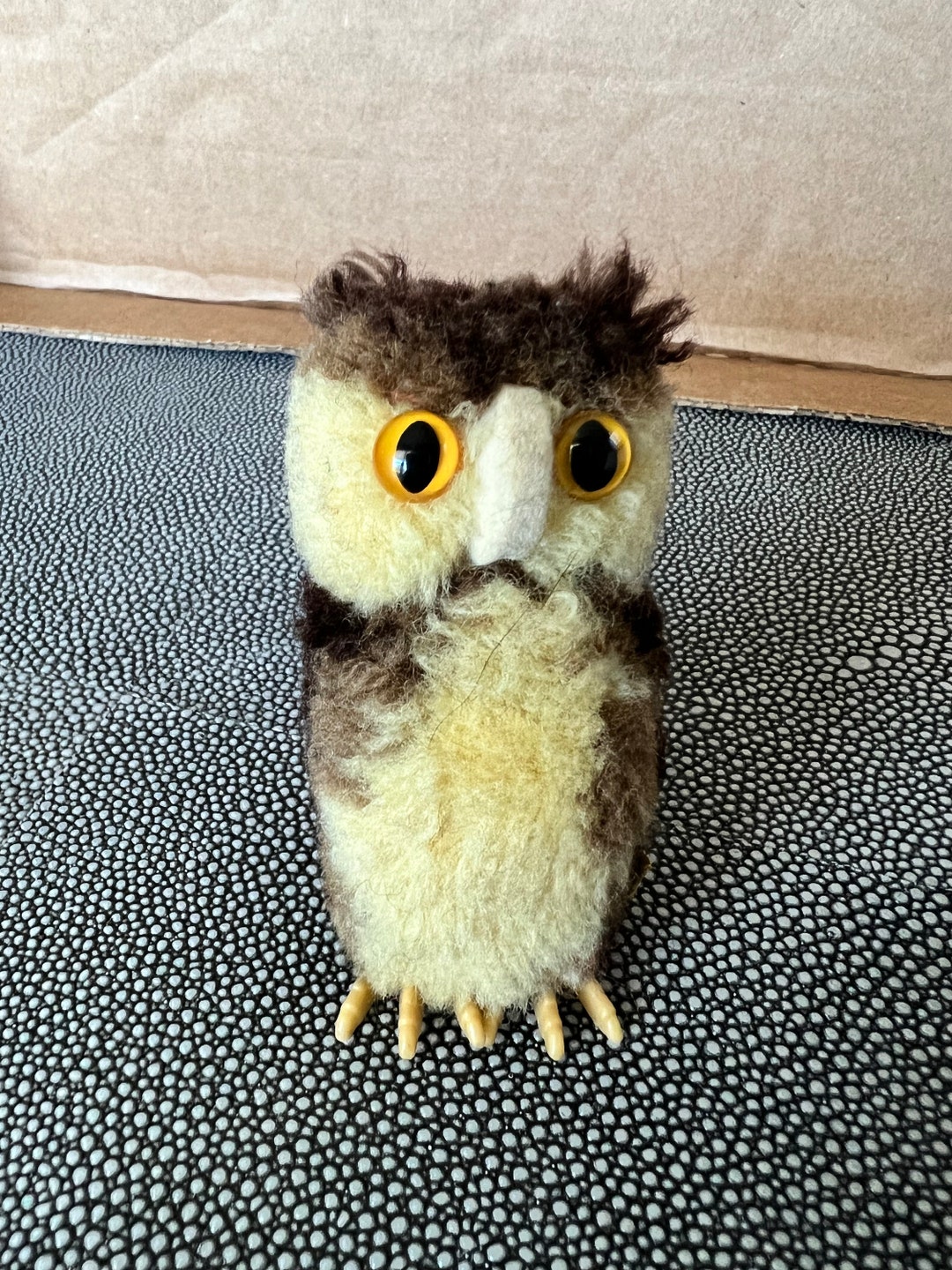 Rare "big" Sister Steiff Wool Miniature Pompom Horned Owl Bird All ID ...