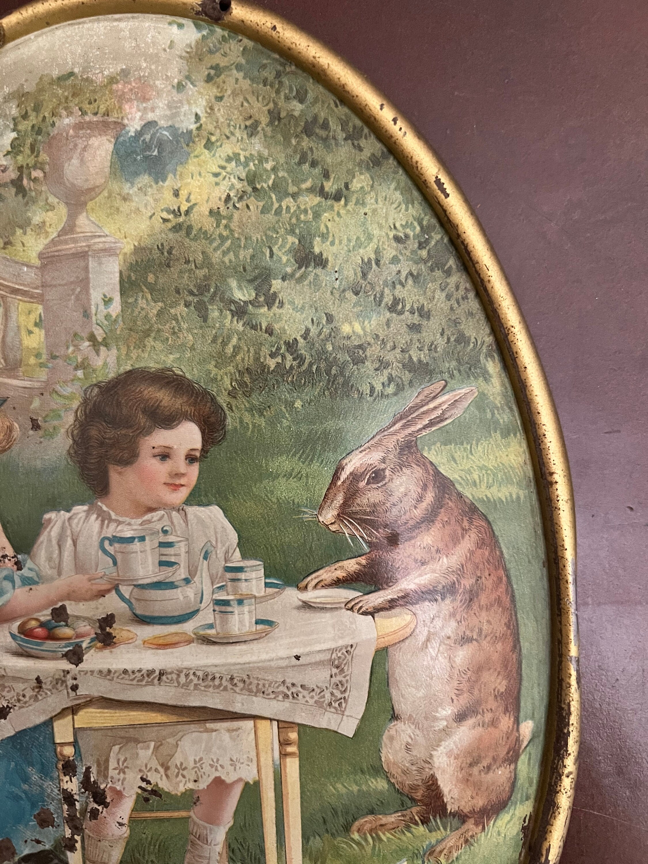 Antique CD Kenny Tin Litho Victorian Wall Plaque - Etsy