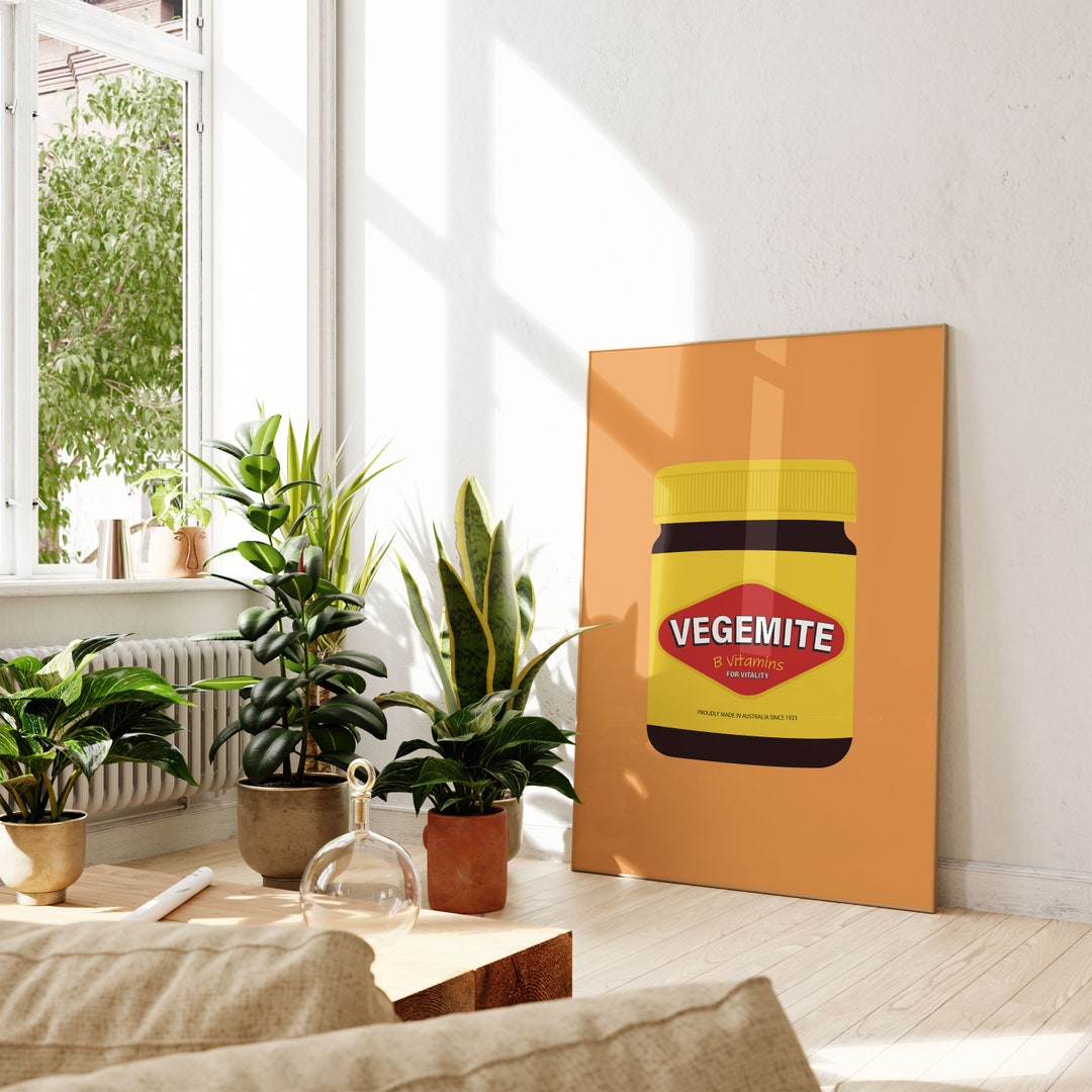 Vegemite Print Portrait Art Digital Artwork Orange - Etsy