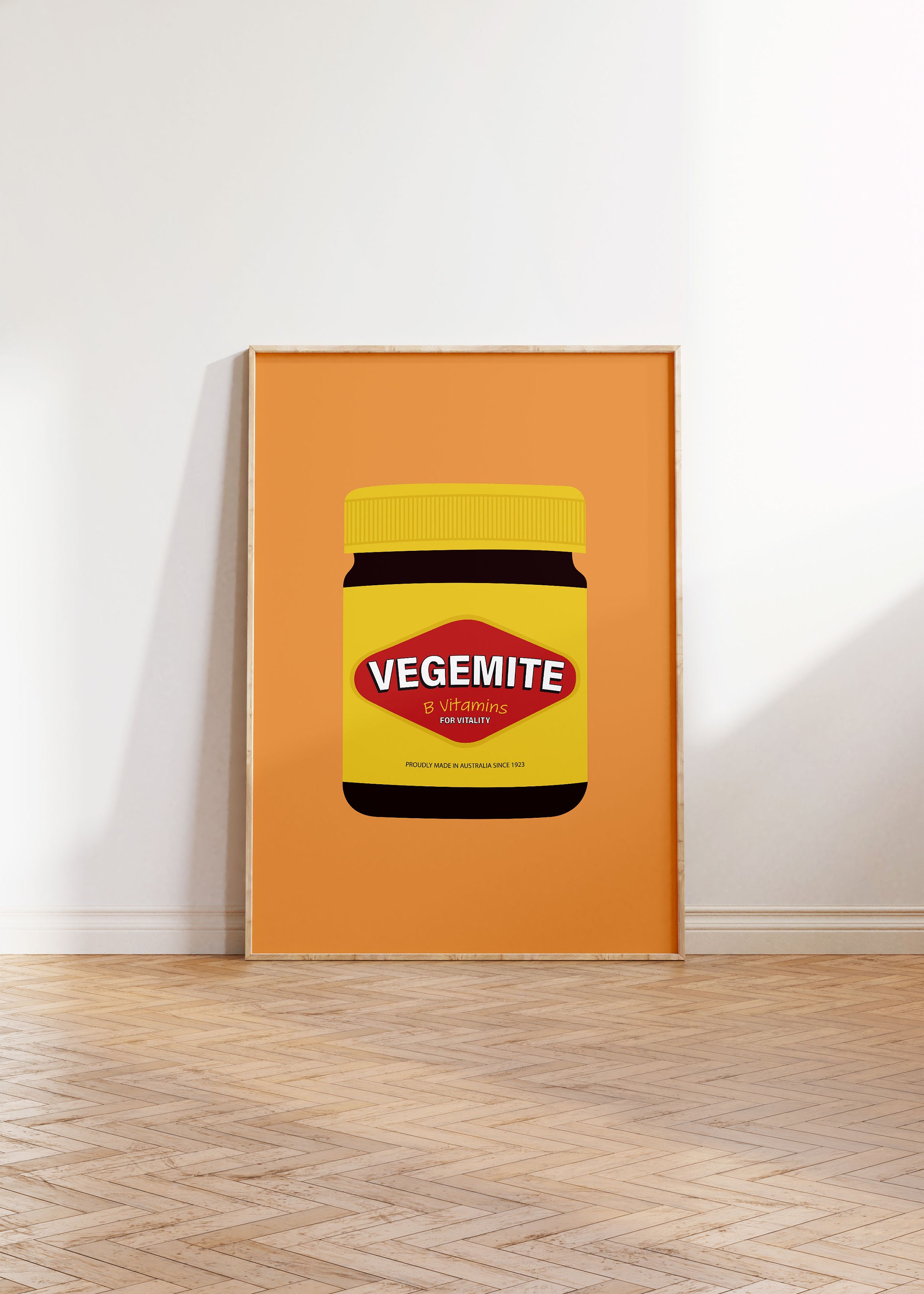 Vegemite Print Portrait Art Digital Artwork Orange - Etsy