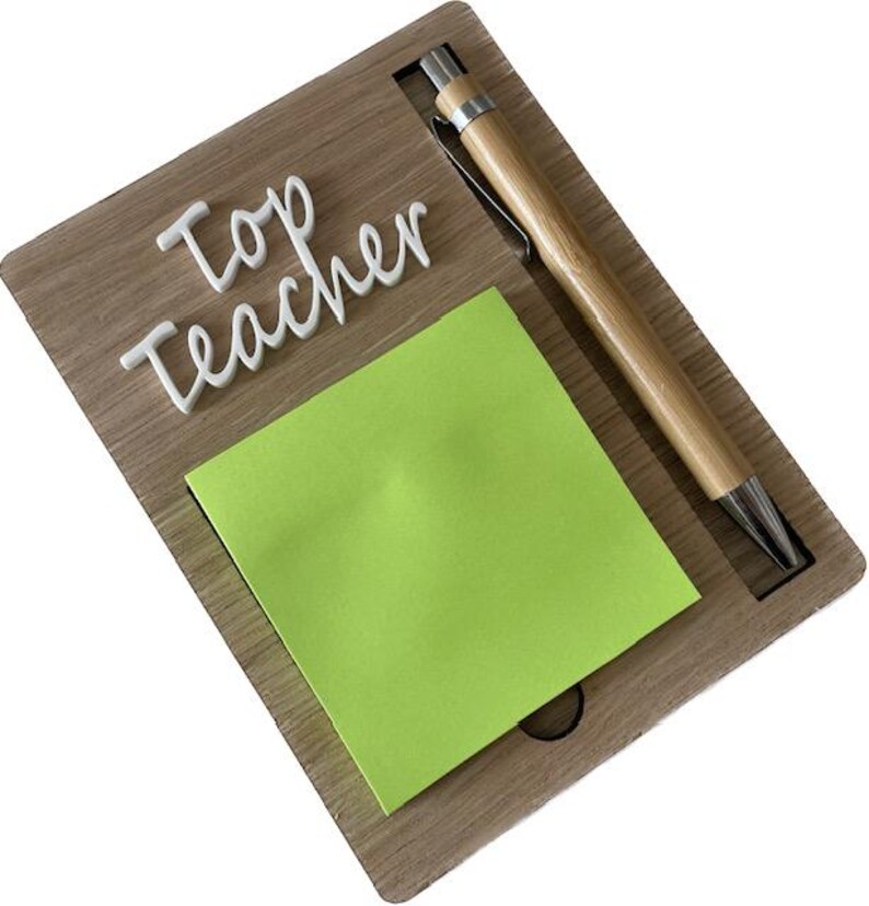 SVG Sticky Note Pad Holder Laser Cut File Note Pad Holder File Svg ...