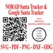 Santa Tracker QR Code Google and Norad Svg Pdf Png Dxf Odg Tracker ...