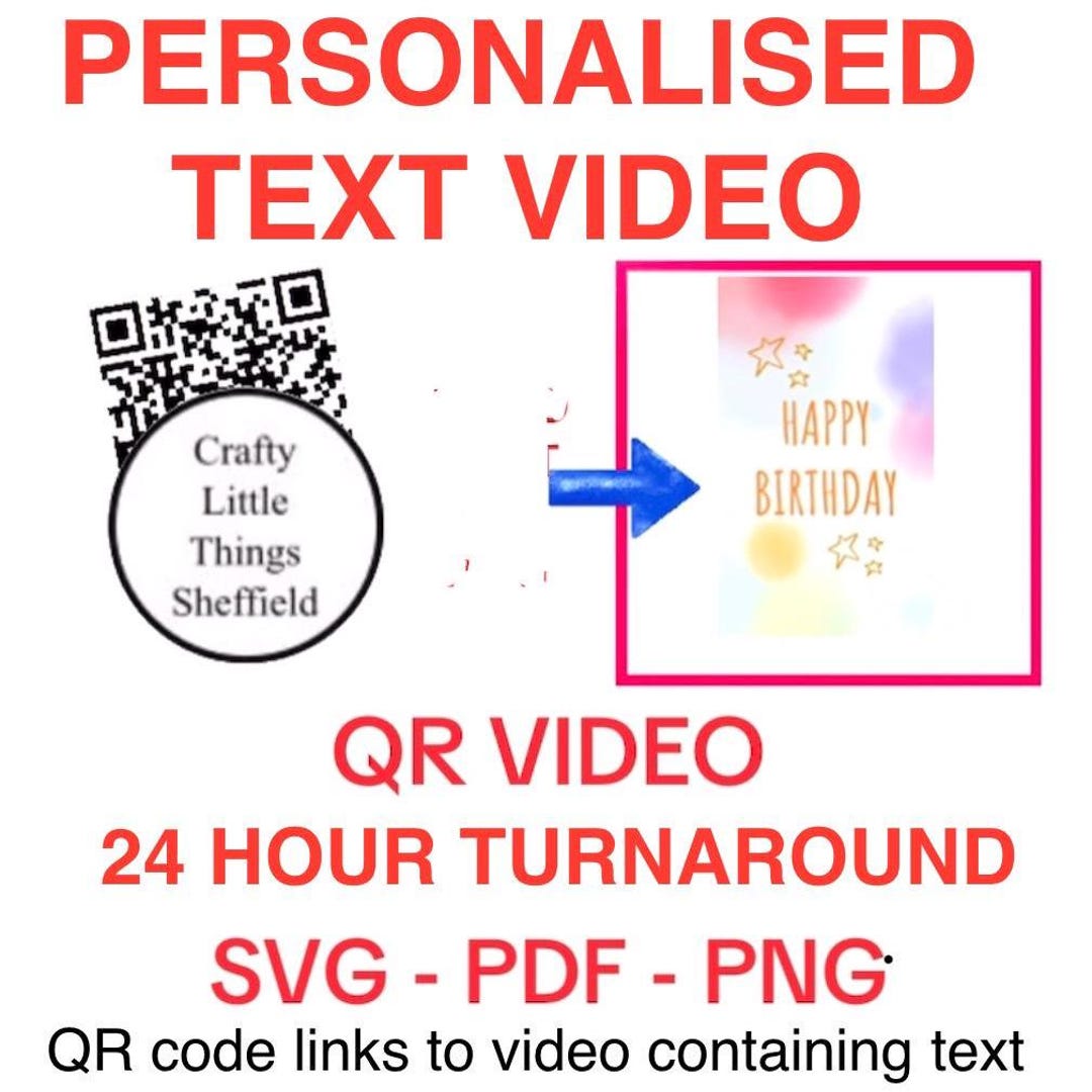 Any Wording Custom QR Code Download Your Text Website Small Business ...