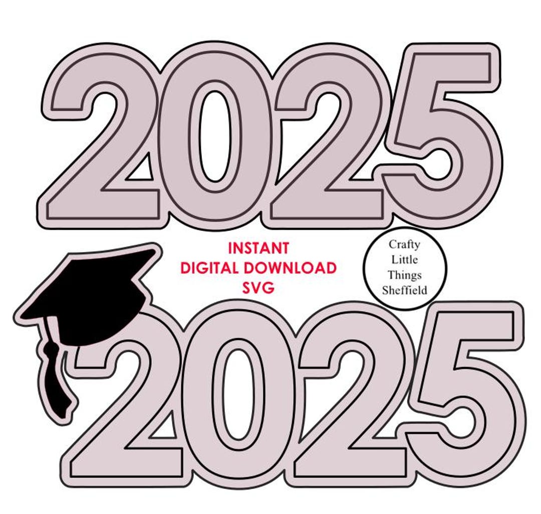 SVG 2025 Graduation Wooden Sign Personalized Signature Board Class Gift ...