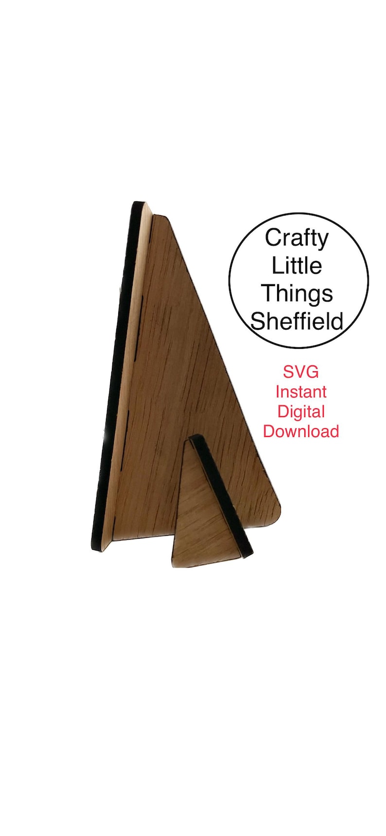 SVG Triangle Easel Stand Backs Picture Frame Display Files Laser ...