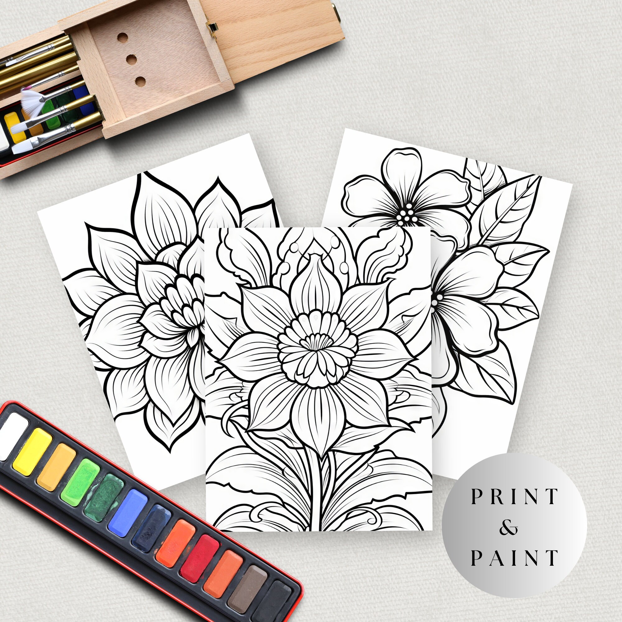 Stress Relief Patterns Printable PDF Coloring Pages Adult Coloring Book ...