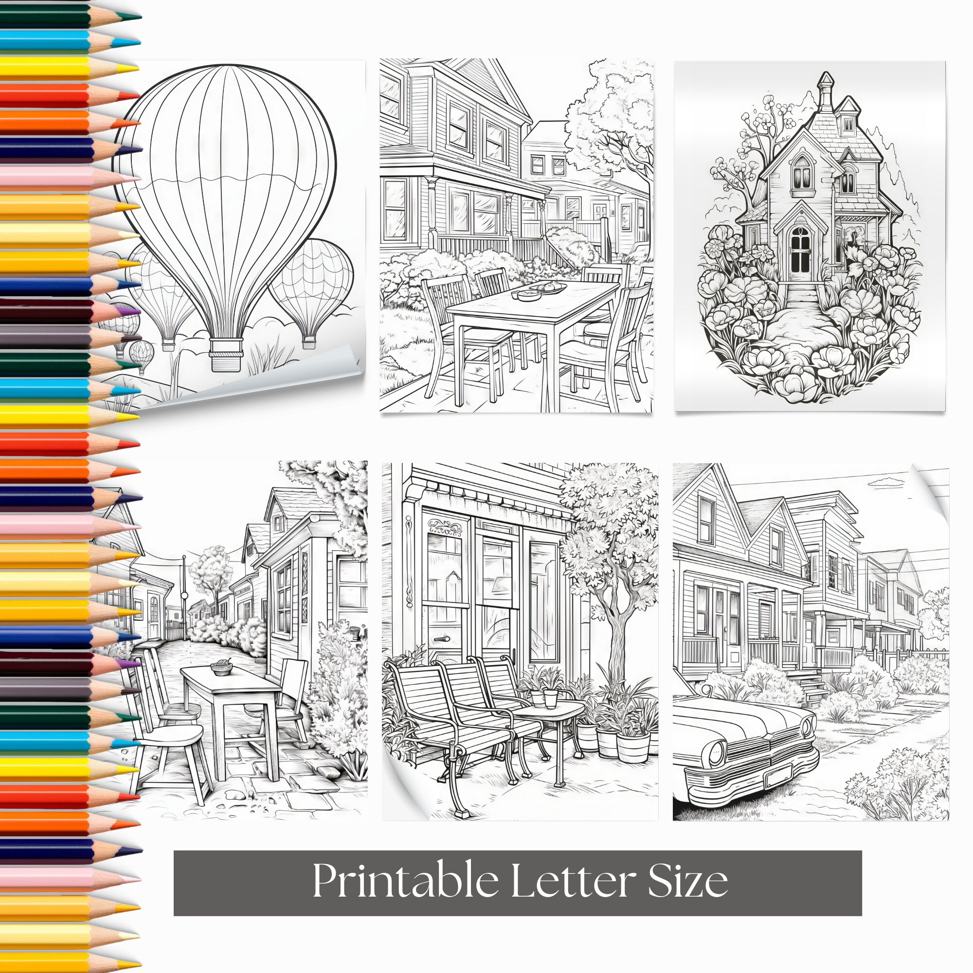 Digital Adult Coloring Book Procreate Cozy Coloring Books for Adults ...