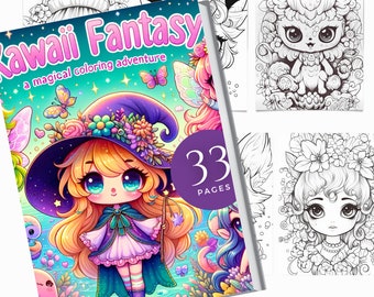 Kawaii Coloring Book | 150 Pages | Cute Coloring Pages | for Kids and ...