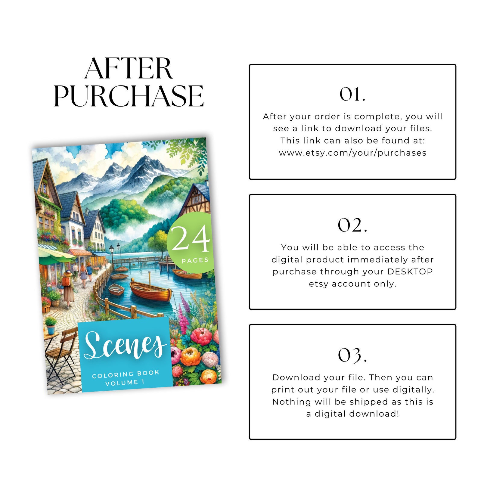 Digital Adult Coloring Book Procreate Cozy Coloring Books for Adults ...