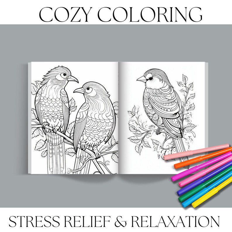 Printable Mindfulness Coloring Book for Procreate | Adult Coloring Book ...