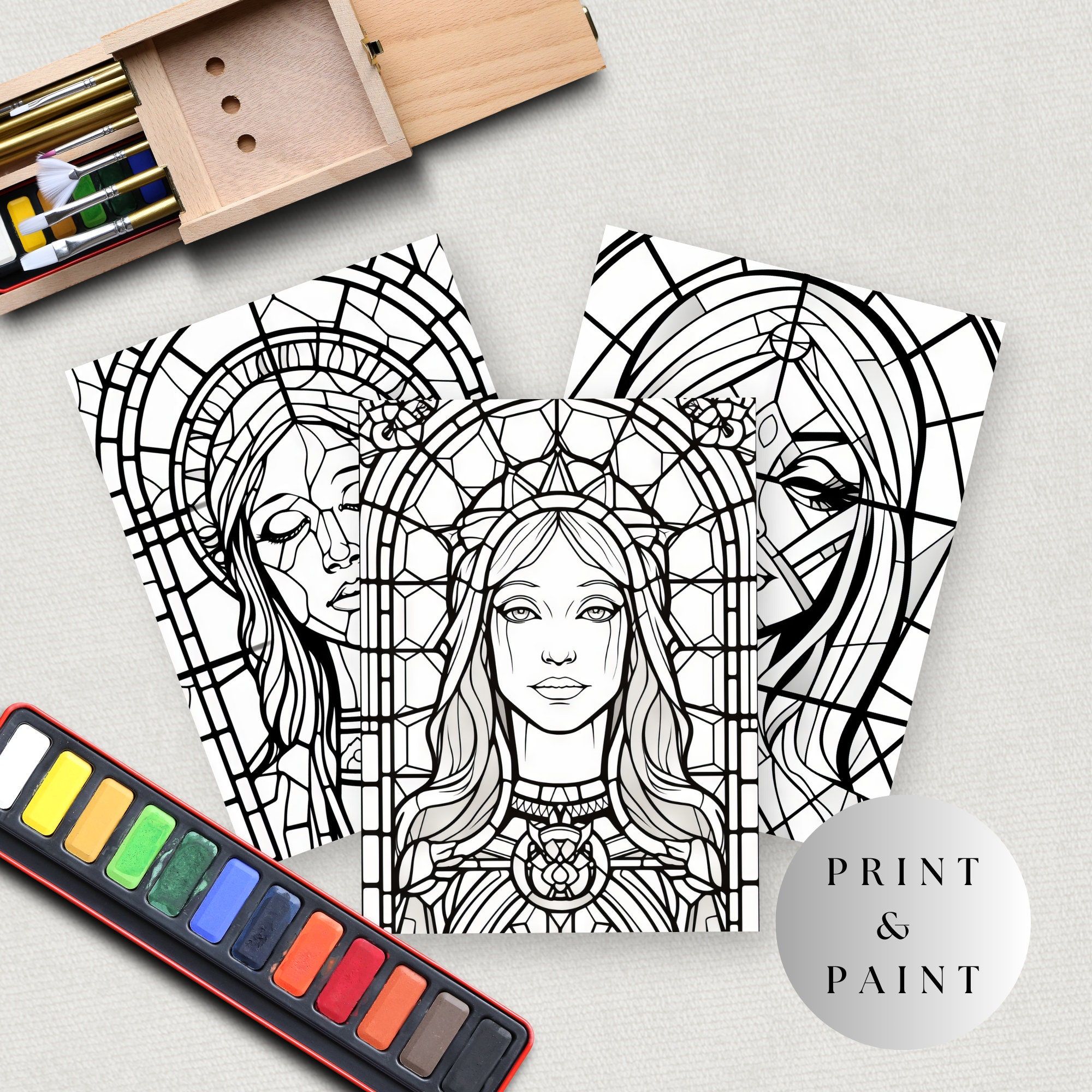 Digital Adult Coloring Book Procreate | Printable Pdf | Coloring Book ...