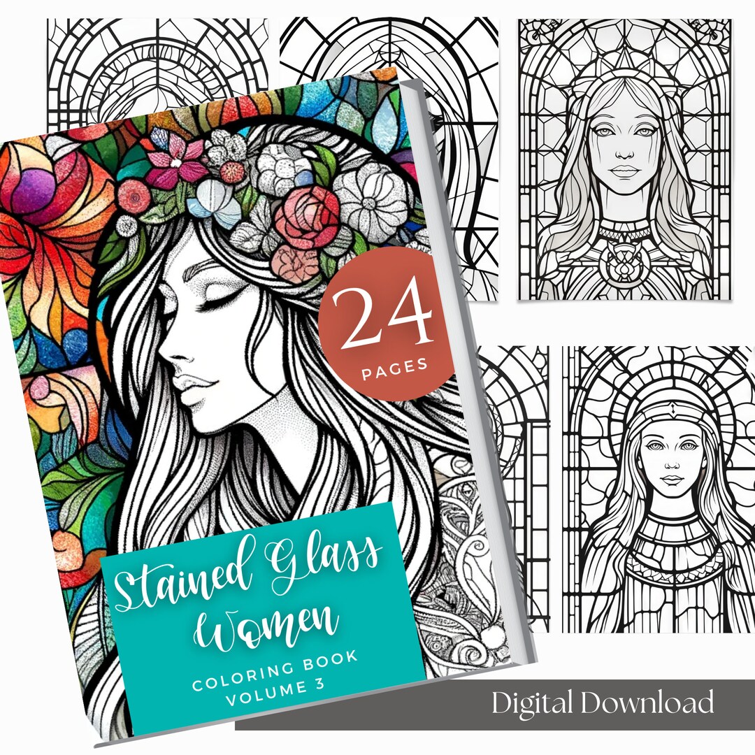 Digital Adult Coloring Book Procreate Printable Pdf Coloring Book for ...