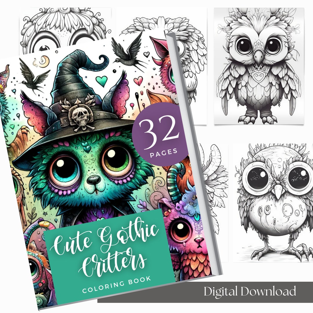 Digital Adult Coloring Book Procreate | Printable Pdf | Coloring Book ...