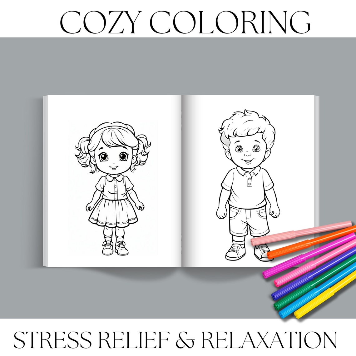 Printable Coloring Book Procreate Coloring Pages for Kids Toddlers ...