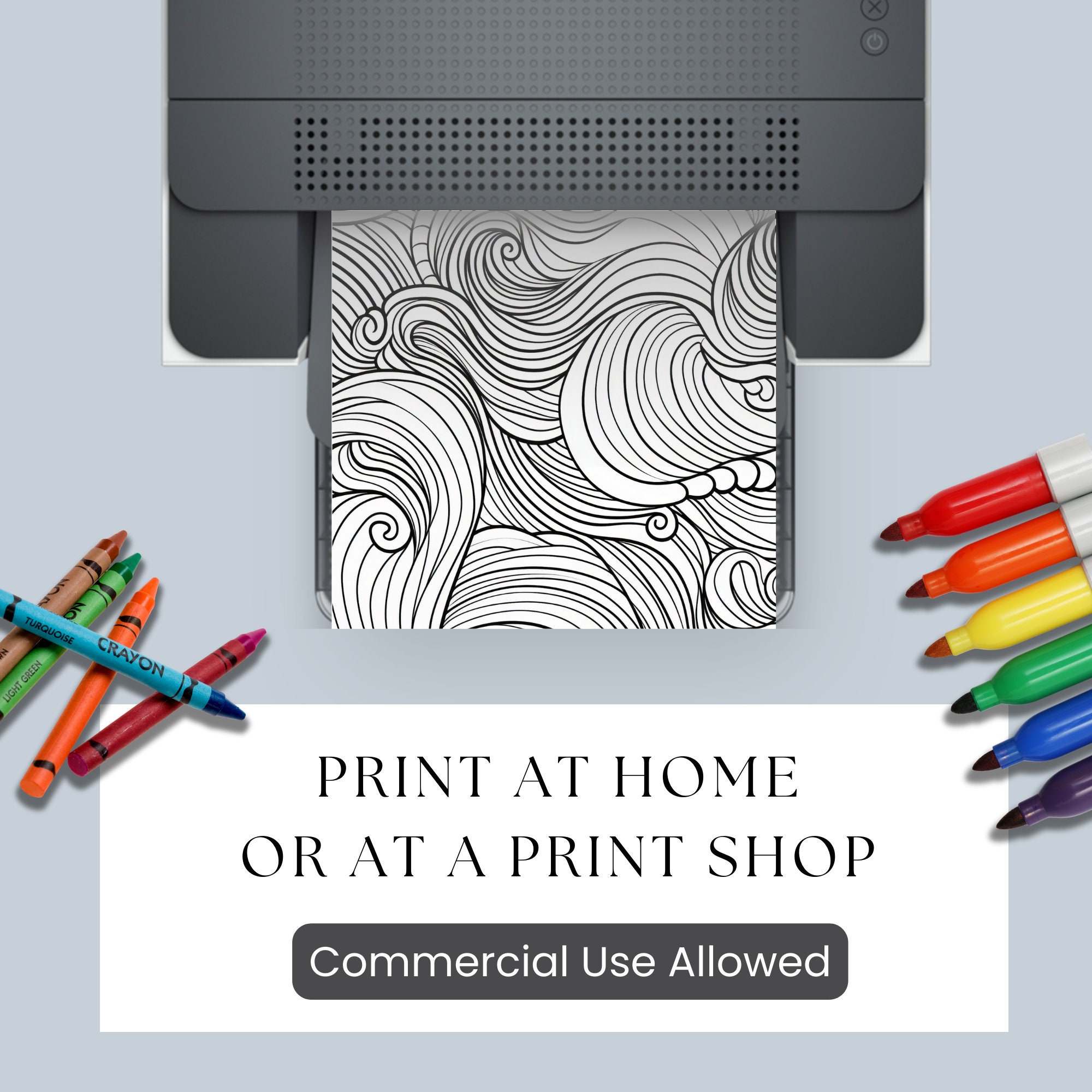 Printable Mindfulness Coloring Book for Procreate Adult Coloring Book ...