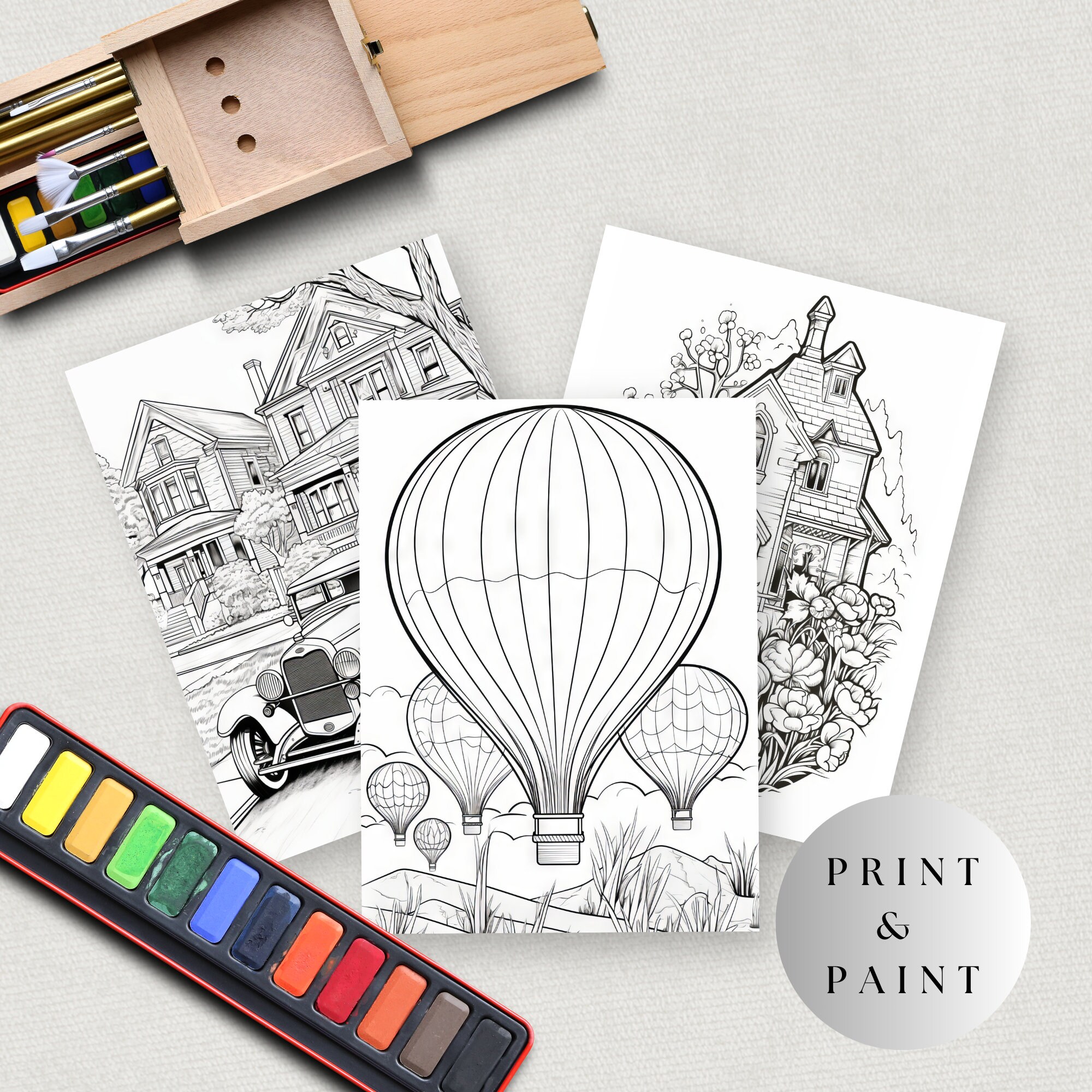 Digital Adult Coloring Book Procreate Cozy Coloring Books for Adults ...