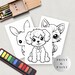 Animal Coloring Book Printable Pdf Digital Download Grayscale Full ...