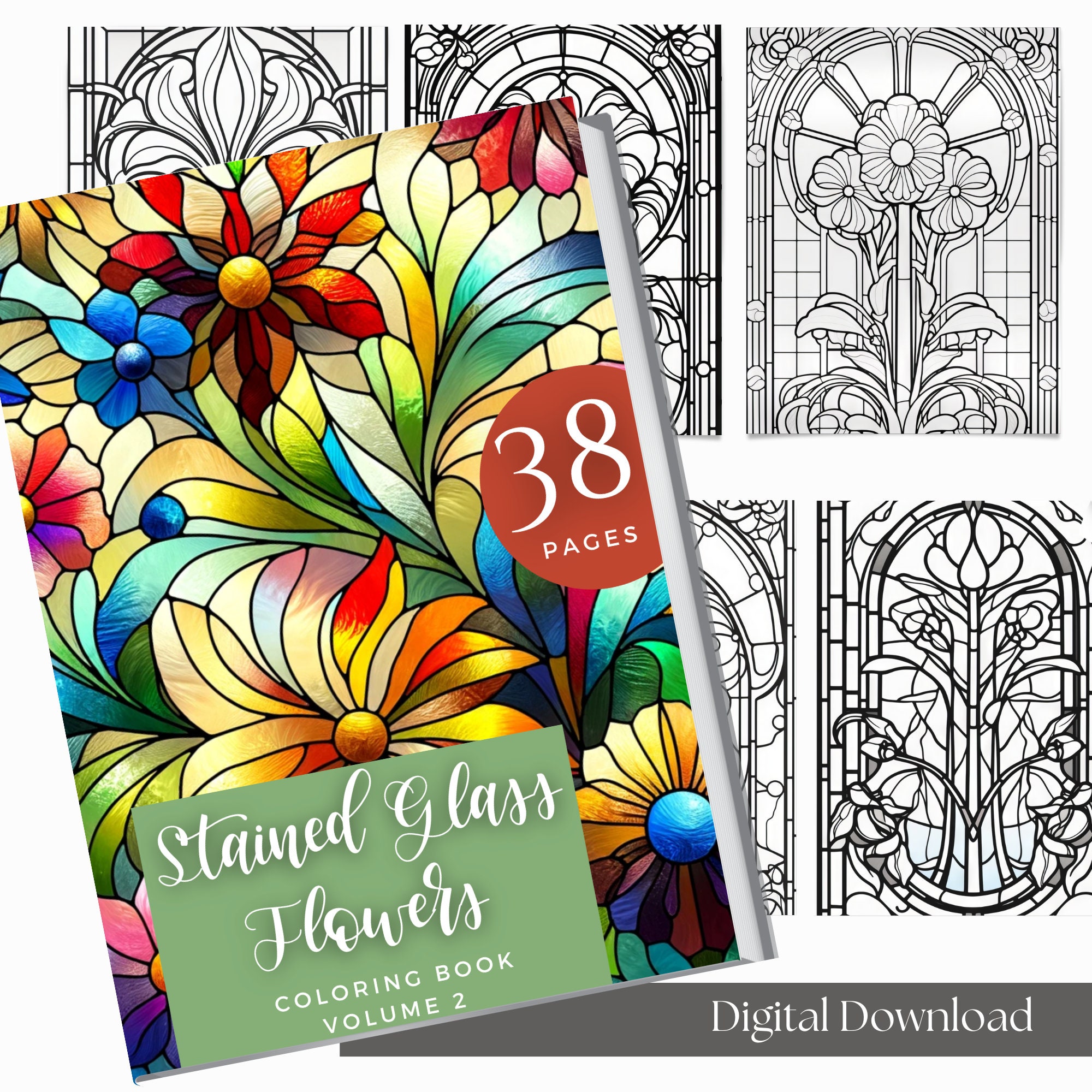 Digital Adult Coloring Book Procreate | Printable Pdf | Coloring Book ...