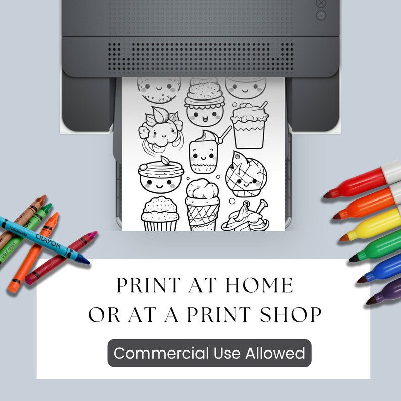 Printable Coloring Book | Procreate Coloring Pages for Kids | Kawaii ...