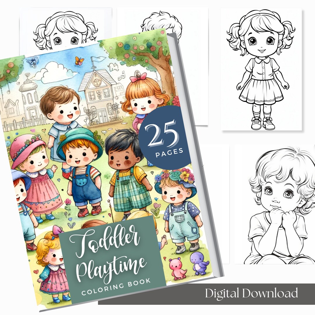 Printable Coloring Book | Procreate Coloring Pages for Kids | Toddlers ...