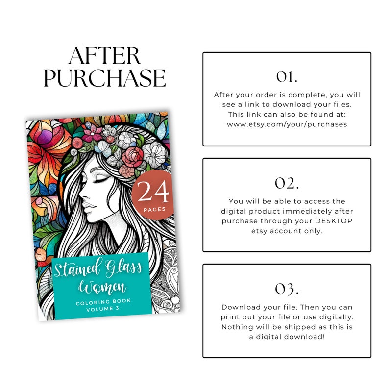 Digital Adult Coloring Book Procreate | Printable Pdf | Coloring Book ...