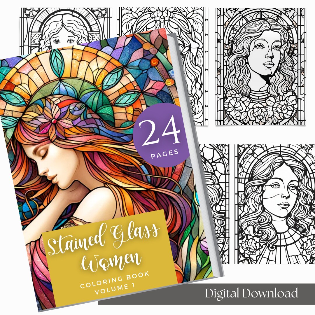 Digital Adult Coloring Book Procreate | Printable Pdf | Coloring Book ...