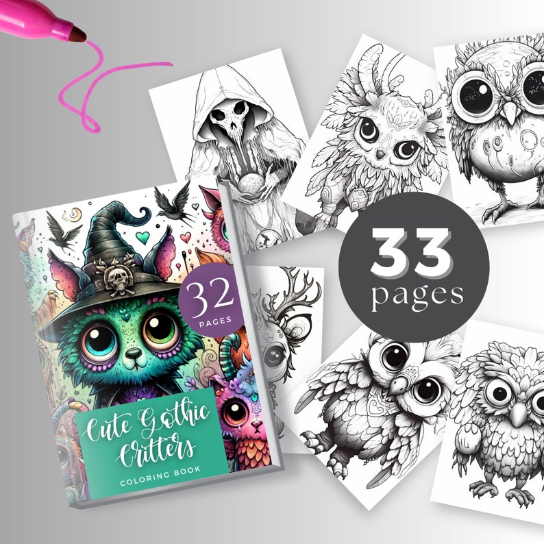 Digital Adult Coloring Book Procreate | Printable Pdf | Coloring Book ...