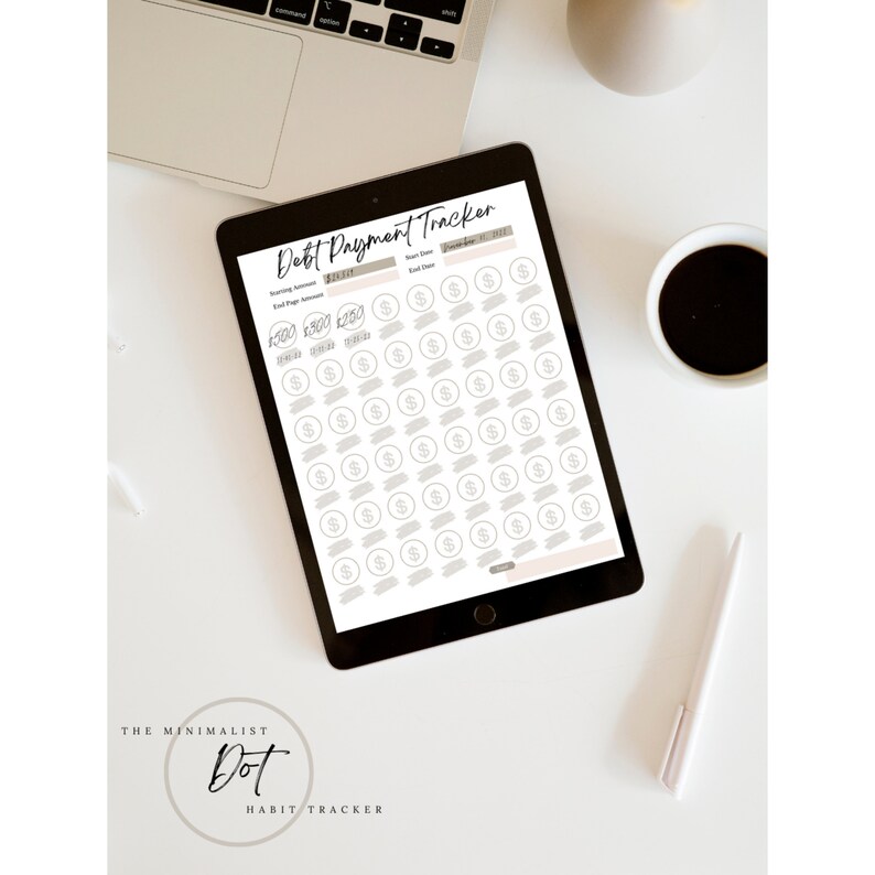 Debt Payment Tracker Template | Daily Habit Planner | Productivity ...