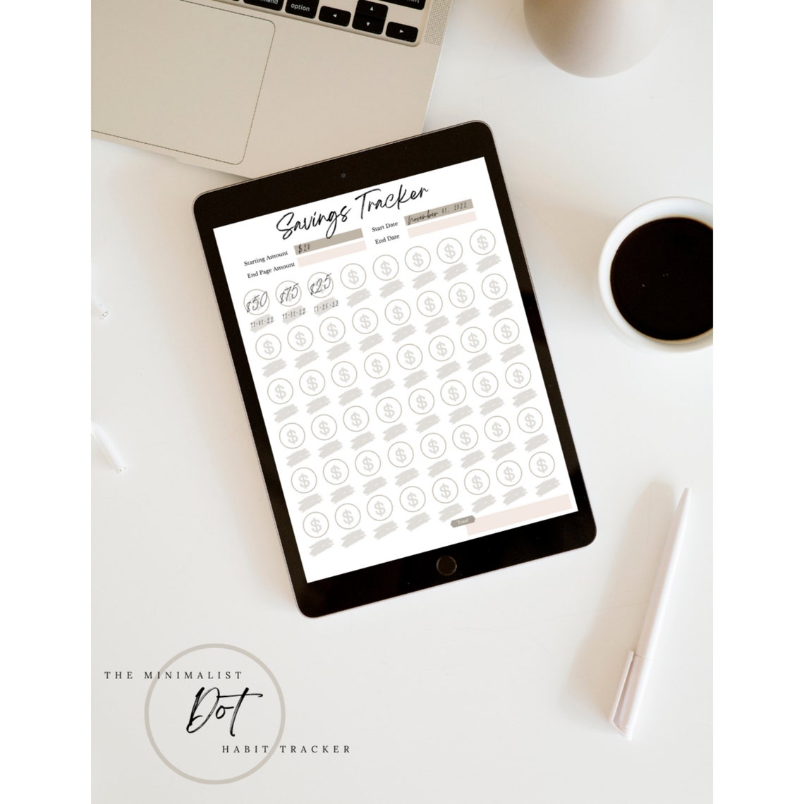 Savings/money Tracker Template | Daily Habit Planner | Productivity ...