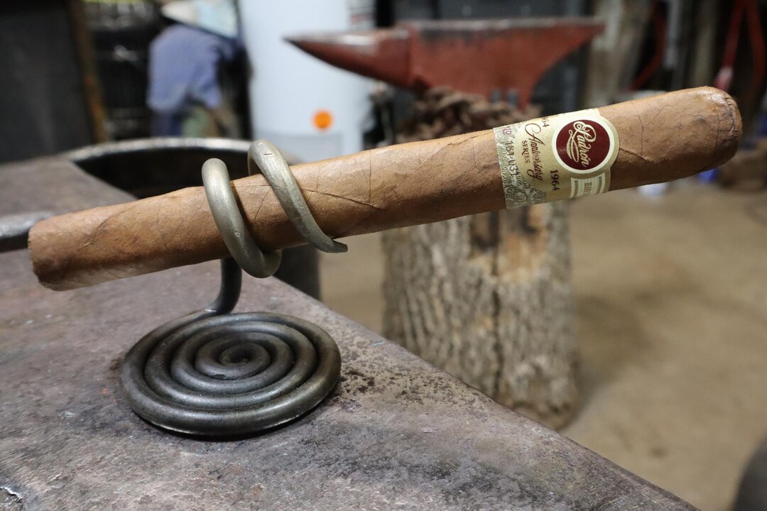 Hand Forged Cigar Rest With Brass Accent. - Etsy