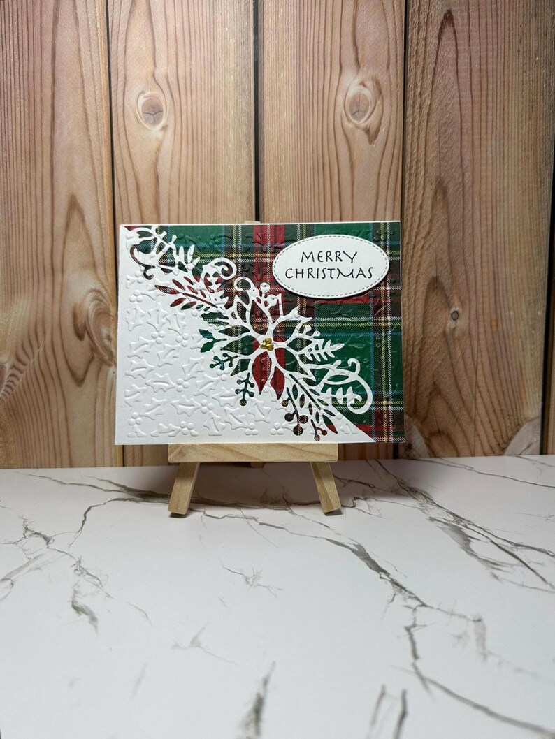 Merry Christmas Handmade Card - Etsy