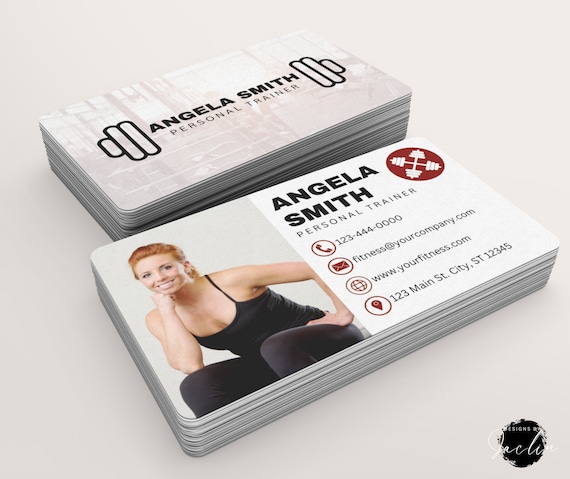 Fitness Instructor Business Cards Modern, Professional, Fitness