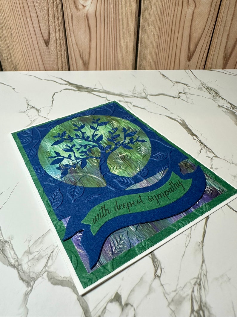Handmade Tree of Life Sympathy Card | Heartfelt Prayers - Etsy