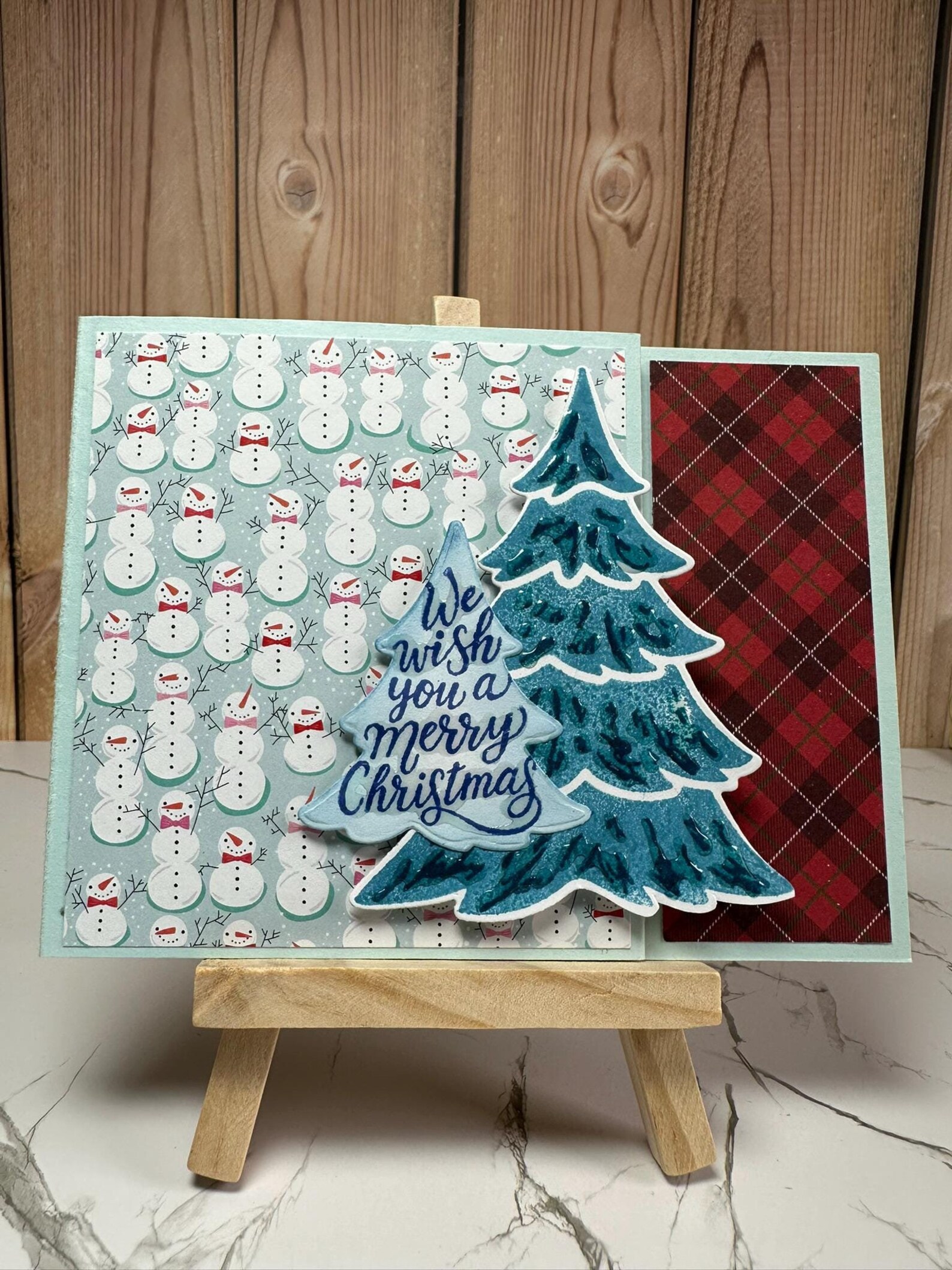 Merry Christmas Gift Card Pocket Handmade Card - Etsy